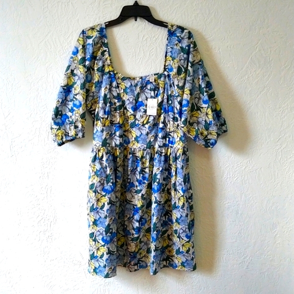 Cato | Dresses | Cato Blue Floral Midi Dress Nwt | Poshmark